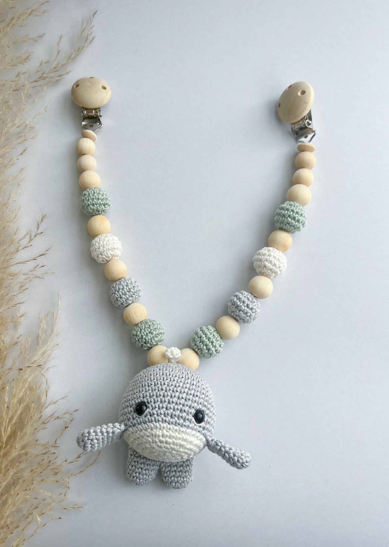 Set Wal in Grau und Mint